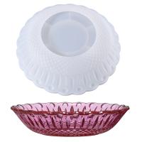 China DIY Crystal Dropping Glue Mold Large Lace Dish Fruit Storage Dish Silicone Mold Manufacturer Wholesale for sale