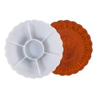 China DIY Crystal Dropping Glue Mold Large Lace Dish Fruit Storage Dish Silicone Mold Manufacturer Wholesale for sale