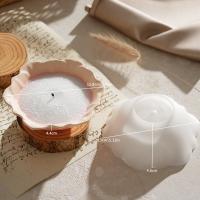 China DIY crystal drip glue irregular lace lotus leaf storage bowl aromatherapy gypsum candle cup silicone mold for sale