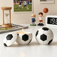 China Cross border popular sports style football basketball storage can mold, aromatherapy candle cup, gypsum silicone mold for sale