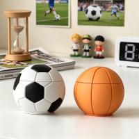 China Cross border popular sports style football basketball storage can mold, aromatherapy candle cup, gypsum silicone mold for sale