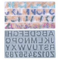 China DIY crystal dropper mold with hole free and perforated numbers and letters full page pendant jewelry silicone mold for sale