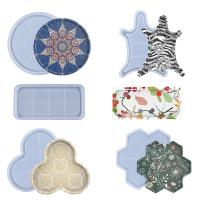 China DIY crystal dropper shaped tray mold, multiple trays, fruit trays, plates, ornaments, silicone molds for sale