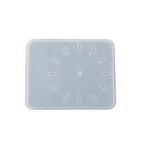 China DIY crystal dropper resin grinding tool rectangular large hanging clock ornament silicone mold source goods for sale