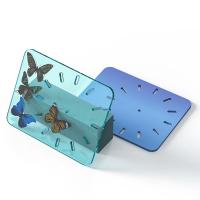 China DIY crystal dropper resin grinding tool rectangular large hanging clock ornament silicone mold source goods for sale