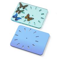 China DIY crystal dropper resin grinding tool rectangular large hanging clock ornament silicone mold source goods for sale