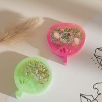 China DIY Crystal Dropping Resin Hand Pendant, Multiple Fans, Flowing Sand Pendant, Keychain, Silicone Mold for sale