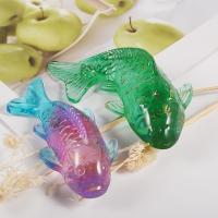 China Crystal dropper 3D resin carp goldfish ornament DIY candle aromatherapy gypsum silicone mold for sale