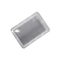 China DIY Crystal Drip Glue Resin Gypsum Rectangular Mirror Picture Frame Stand Base Silicone Mold Wholesale for sale