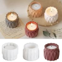 China DIY dropper epoxy resin sectional vase, pen holder, shaped storage jar, gypsum aromatherapy candle cup, silicone mold for sale