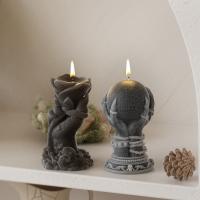 China DIY Drip Glue Halloween Rose Ghost Hand Pendant Magic Claw Ghost Handball Aromatherapy Gypsum Candle Silicone Mold for sale