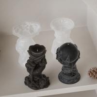 China DIY Drip Glue Halloween Rose Ghost Hand Pendant Magic Claw Ghost Handball Aromatherapy Gypsum Candle Silicone Mold for sale