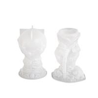 China DIY Drip Glue Halloween Rose Ghost Hand Pendant Magic Claw Ghost Handball Aromatherapy Gypsum Candle Silicone Mold for sale