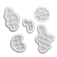 China DIY resin cement gypsum irregular tray storage plate, dish decoration table, silicone mold for sale