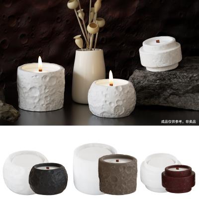China DIY Dropping Mold Space Moon Series Storage Box Candle Cup Aromatherapy Gypsum Silicone Mold for sale