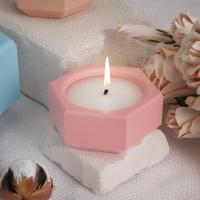 China DIY Drip Glue Gypsum Cement Cut Hexagonal Storage Box Small Cut Candle Cup Storage Gypsum Silicone Mold for sale