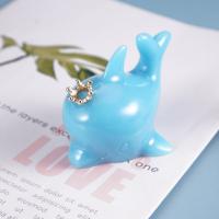 China DIY crystal dropper mold 3D three-dimensional dolphin cartoon cute decoration silicone mold wholesale for sale
