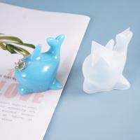 China DIY crystal dropper mold 3D three-dimensional dolphin cartoon cute decoration silicone mold wholesale for sale