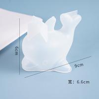 China DIY crystal dropper mold 3D three-dimensional dolphin cartoon cute decoration silicone mold wholesale for sale