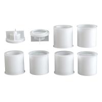 China Relief Christmas Tree Elk Snow Column Storage Can DIY Aromatherapy Gypsum Candle Cup Silicone Mold for sale