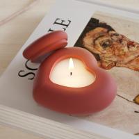 China DIY Crystal Dropping Resin Gypsum Love Storage Can Aromatherapy Candle Cup Candle Stand Silicone Mold for sale