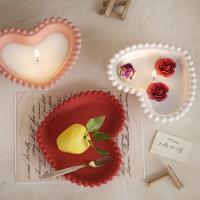 China DIY Drip Glue Resin Beads Lace Love Storage Dish Aromatherapy Gypsum Candle Cup Silicone Mold for sale