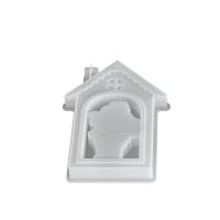 China DIY Christmas Santa Claus House Listing Aromatherapy Gypsum Platform Decoration Pendant Silicone Mold for sale