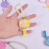 China Crystal Drip Glue Japanese Wind Chime Flowing Sand Mold Little Bear Smiling Face Flowing Sand Pendant Keychain Silicone Mold for sale