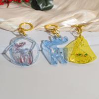 China Christmas Elk Gingerbread Man Old Man Snow Horse Angel Pendant Keychain Dropping Silicone Mold for sale