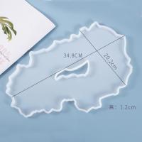 China DIY crystal dropper shaped table mold, irregular fruit tray, coaster, large table, silicone mold for sale