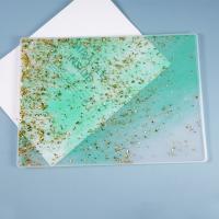 China DIY Crystal Dropping Glue Mold Writing Board Writing Stationery Desk Mat Platform Mirror Silicone Mold for sale
