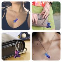 China DIY Drop Glue Cartoon Doll Love Heartbeat Little Rabbit Doll Little Bear Keychain Pendant Silicone Mold for sale