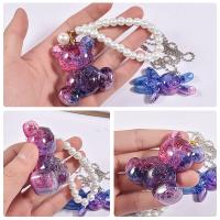 China DIY Drop Glue Cartoon Doll Love Heartbeat Little Rabbit Doll Little Bear Keychain Pendant Silicone Mold for sale