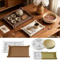 China Ins Wind Belt Corner Tray Circular Storage Bowl Silicone Mold DIY Aromatherapy Candle Gypsum Jewelry Plate Storage Mold for sale