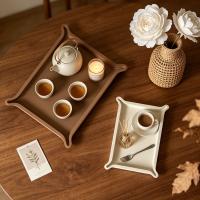 China Ins Wind Belt Corner Tray Circular Storage Bowl Silicone Mold DIY Aromatherapy Candle Gypsum Jewelry Plate Storage Mold for sale