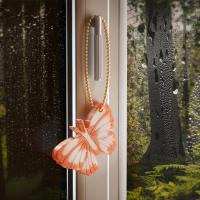 China Crystal dropper DIY resin aromatherapy pendant, multiple butterfly keychain pendants, silicone mold wholesale for sale