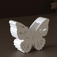 China Manufacturer direct sales silicone mold wholesale DIY hollow flat butterfly vase decoration gypsum mold for sale