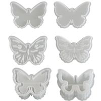 China Manufacturer direct sales silicone mold wholesale DIY hollow flat butterfly vase decoration gypsum mold for sale
