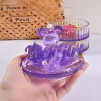 China DIY Drip Glue Gypsum Stacking Music Circular Stripe Storage Box Simple Multi layer Storage Can Silicone Mold for sale