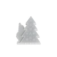 China Santa Claus Christmas Tree Decoration Silicone Mold DIY Christmas Aromatherapy Gypsum Candle Mold for sale