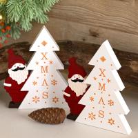 China Santa Claus Christmas Tree Decoration Silicone Mold DIY Christmas Aromatherapy Gypsum Candle Mold for sale