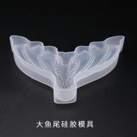China DIY crystal dropper mold, three-dimensional large fish tail mold, mirror display table, mirror silicone mold wholesale for sale