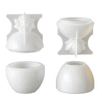 China Dropping resin pineapple storage jar silicone mold DIY aromatherapy candle cup table gypsum mold for sale