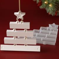 China DIY Crystal Resin Christmas Listing Dropping Mold Aromatherapy Gypsum Christmas Blessing Sign Mold for sale
