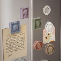 China DIY dropper resin relief semi three-dimensional portrait refrigerator sticker aromatherapy gypsum hanging silicone mold for sale