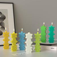 China Banana gypsum triple snowflake candle mold DIY Christmas multiple snowflake resin drip glue molds for sale