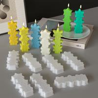 China Banana gypsum triple snowflake candle mold DIY Christmas multiple snowflake resin drip glue molds for sale
