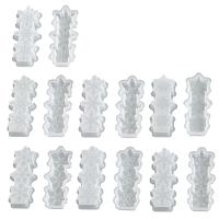 China Banana gypsum triple snowflake candle mold DIY Christmas multiple snowflake resin drip glue molds for sale