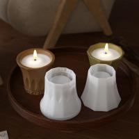 China DIY Aromatherapy Gypsum Cement Round Vase Flower Pot Silicone Mold Aromatherapy Candle Cup Gypsum Mold for sale