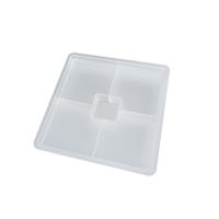China Drip glue DIY ashtray mold with cover imitating ash flying Nordic ins square ashtray silicone mold for sale